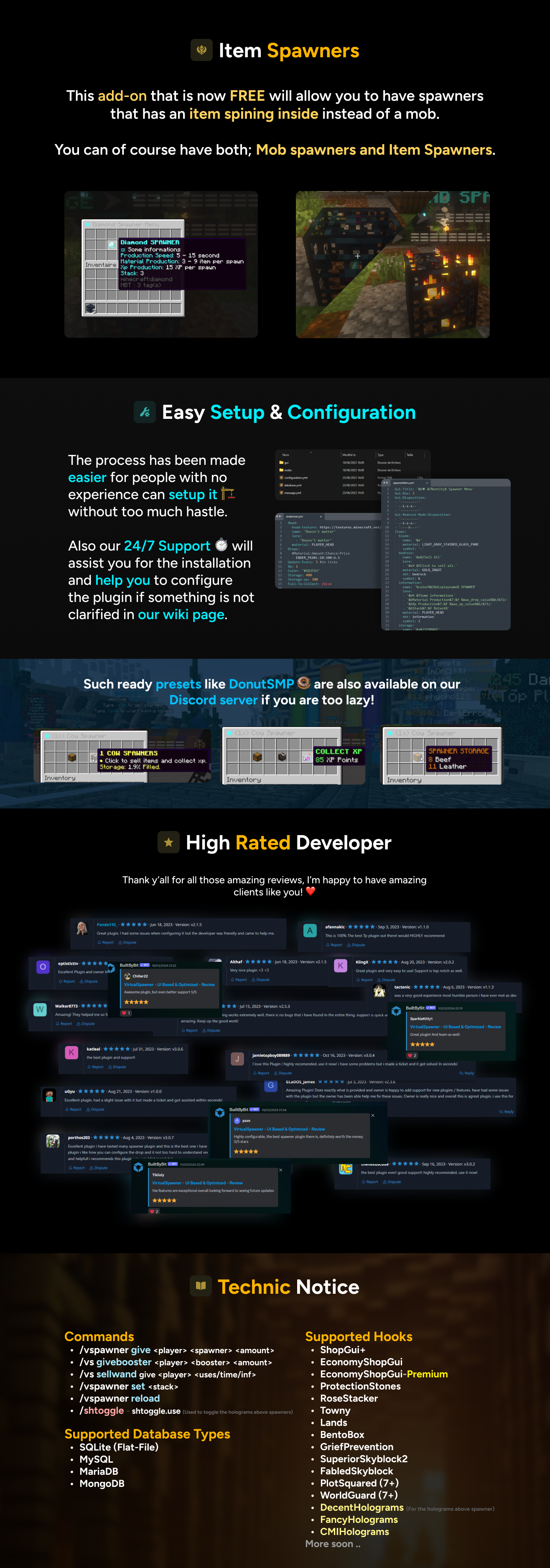 VirtualSpawner⭐ - Corruption & Sell Wands Advanced Minecraft Spawner Plugin | SpigotMC - High ...